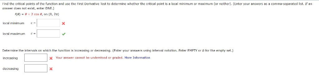 Solved Find the critical points of the function and use the | Chegg.com Solved Find the critical points of the function and use the | Chegg.com