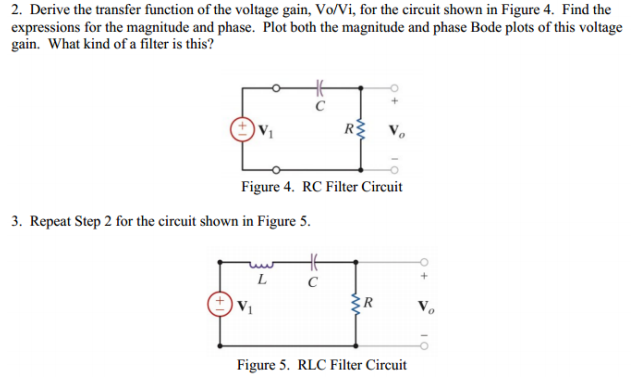 Solved Derive the transfer function of the voltage gain, | Chegg.com