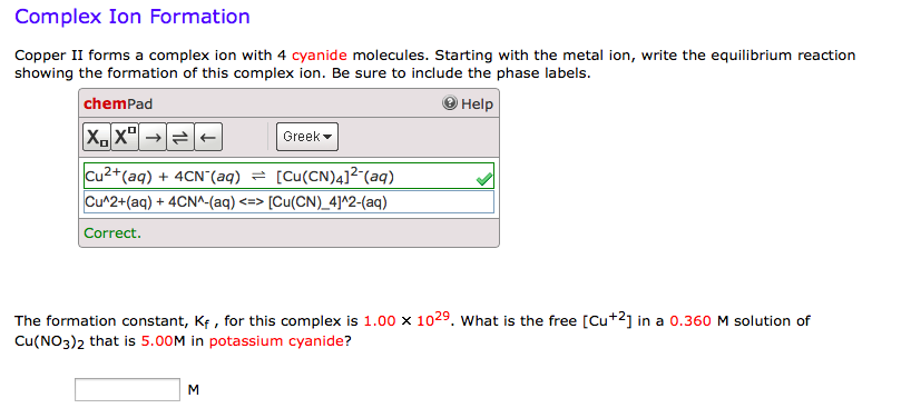 Complex Ion Formation Copper II forms a complex ion | Chegg.com