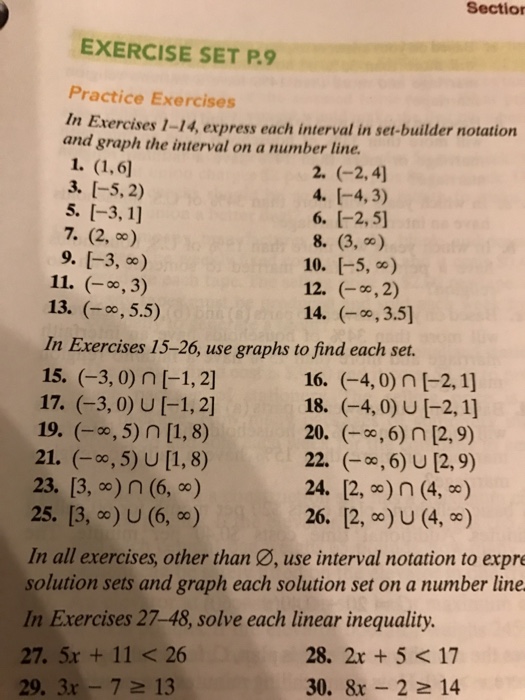 Solved In Exercises 1 14 Express Each Interval In 