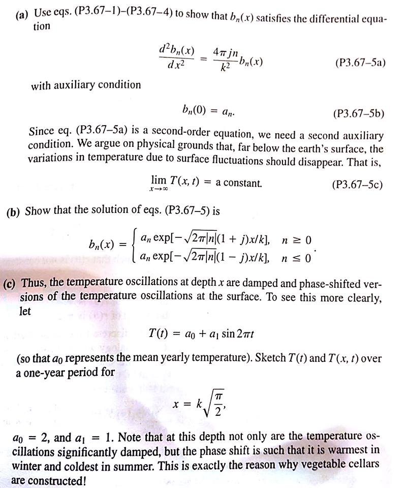 Solved with auxiliary condition T(0, t) = T(t). Here, k | Chegg.com