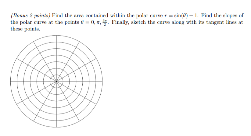 Solved Find the area contained within the polar curve r = | Chegg.com
