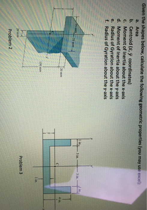 Solved Given the shapes below, calculate the following | Chegg.com