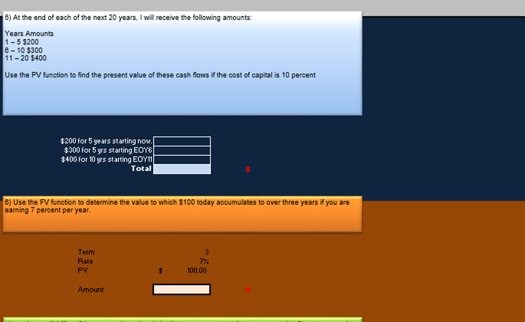 Solved 5) At the end of each of the next 20 years, Iwill | Chegg.com