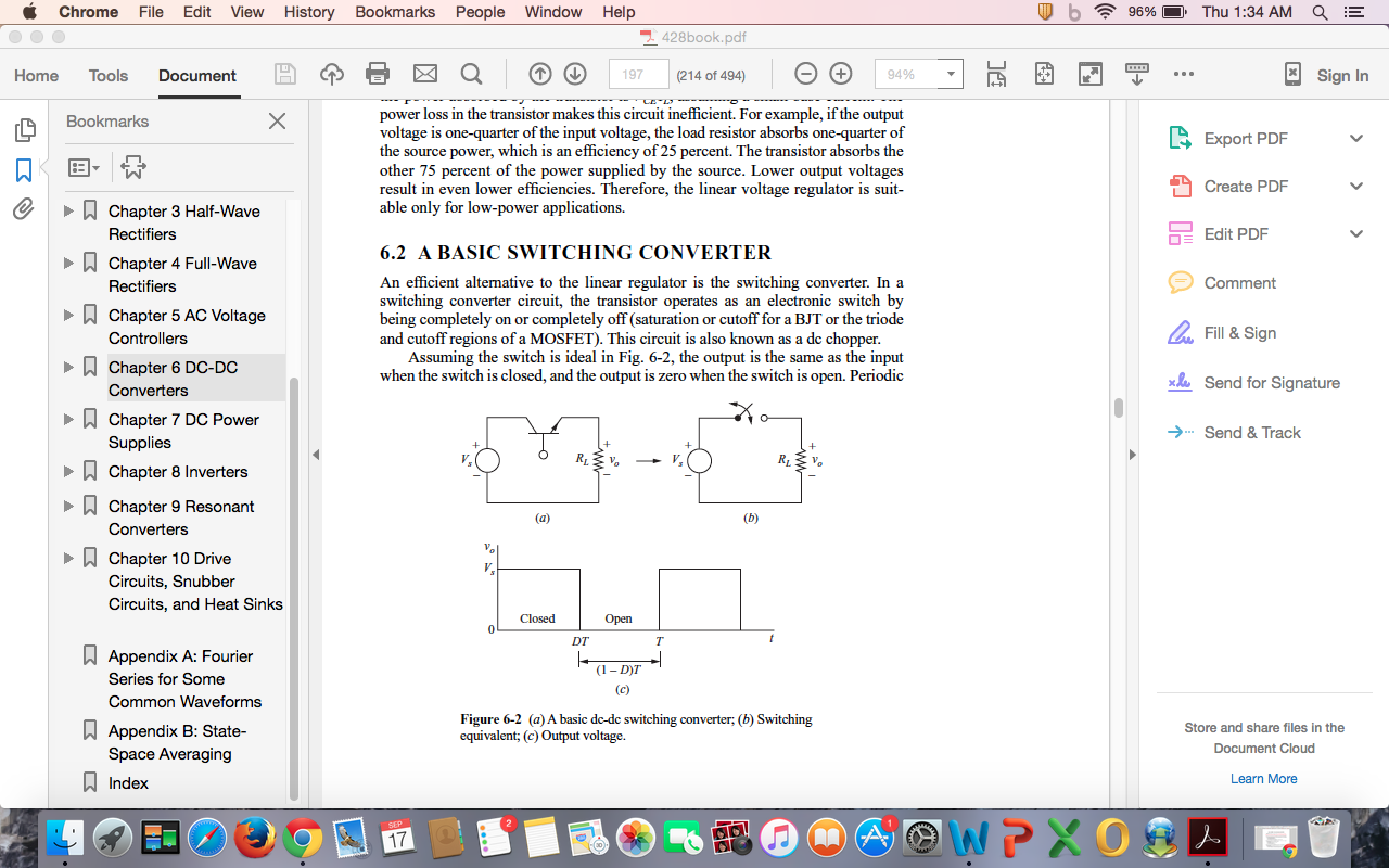 1. The basic dc-dc converter of Fig. 6-2a (in | Chegg.com
