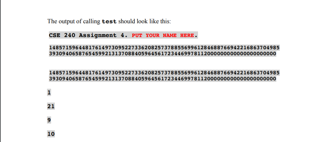 10. In a comment, describe what the following code do | Chegg.com