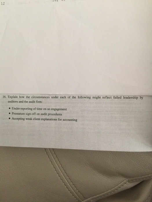 Solved Explain how the circumstances under each of the | Chegg.com