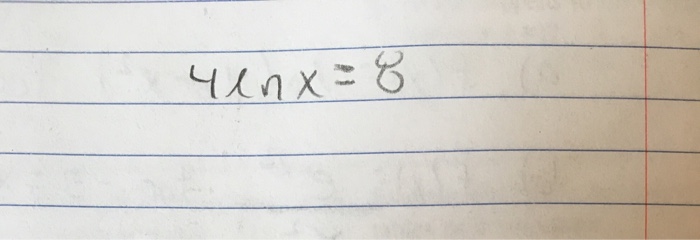Solved 4 Lnx 8 Chegg