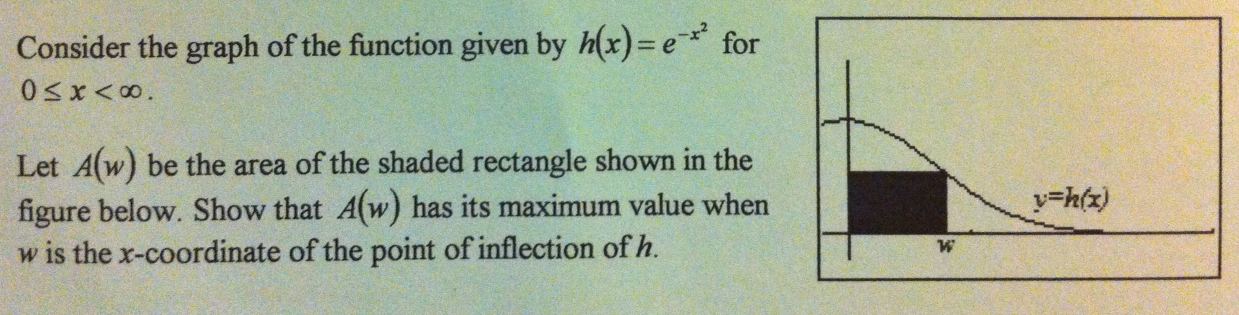 Solved Consider the graph of the function given by h(x) = e | Chegg.com