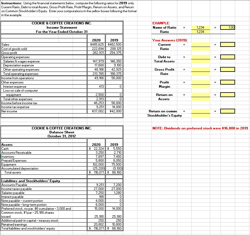 Solved Instructions: Prepare a horizontal analysis of the | Chegg.com