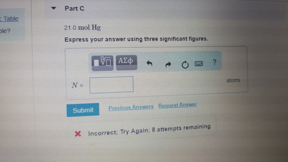 Solved Part B 6.5x10-3 mol C ng Po Express your answer using | Chegg.com