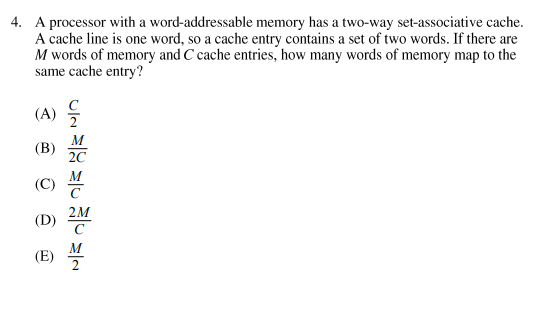 Solved 4. A processor with a word-addressable memory has a | Chegg.com