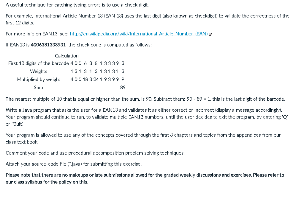 Solved A useful technique for catching typing errors is to | Chegg.com