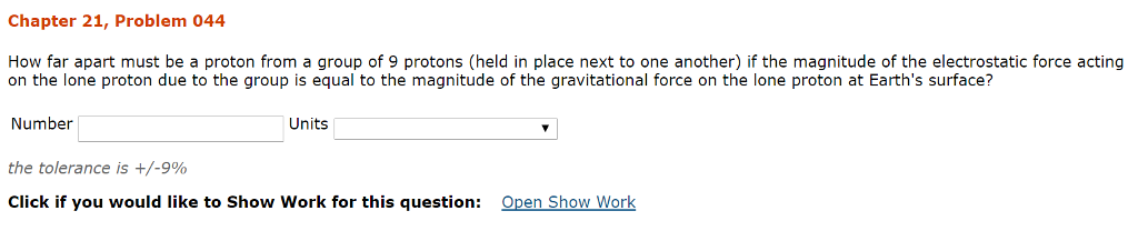 Solved How Far Apart Must Be A Proton From A Group Of 9
