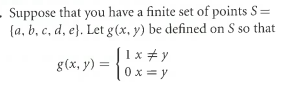 Solved Suppose that you have a finite set of points S la, b. | Chegg.com
