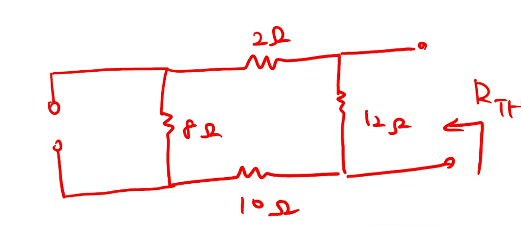 Solved How do you find Rth? Is it (12+2)//(8+10)? Or | Chegg.com