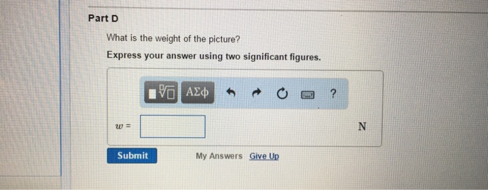 Solved: Predict/Calculate Problem 6.32 IP A Picture Hangs ... | Chegg.com