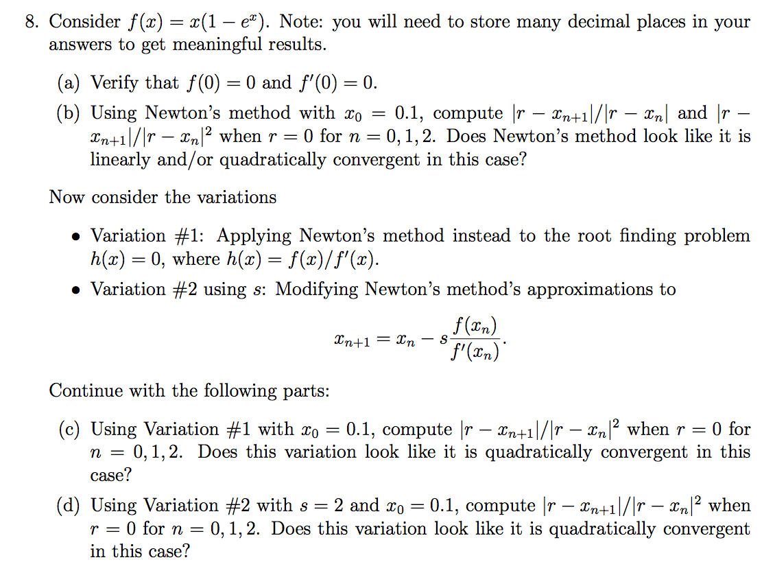 Quadratically Convergent A Family of Methods for Solving Nonlinear Equations with ...