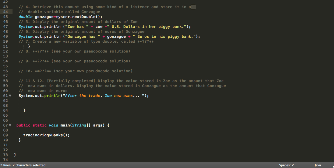 Solved: Java... Activity 2. In This Activity, You Will Get... | Chegg.com