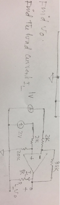 Solved Find V_o Find the load current I_L | Chegg.com