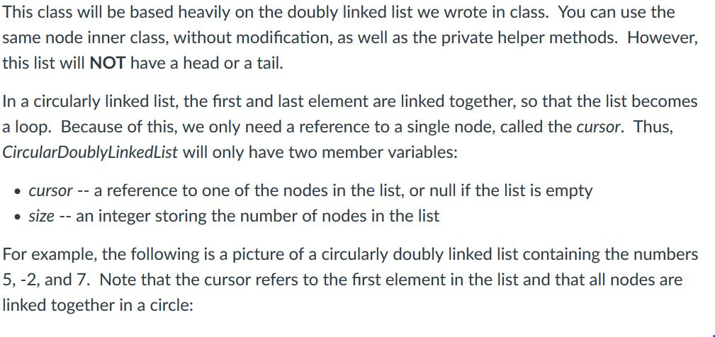 Solved public class DoublyLinkedList | Chegg.com
