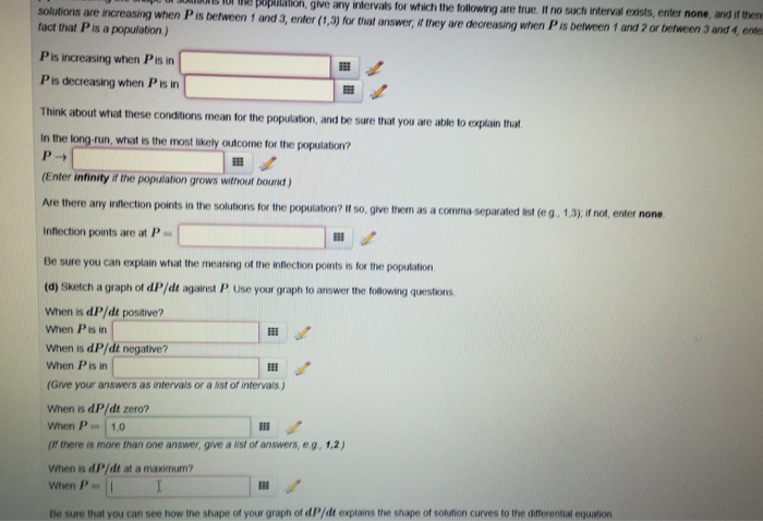 Solved Section 2 5 Population Dynamics Problem 1 Problem