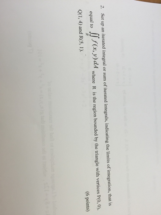 Solved Set Up An Iterated Integral Or Sum Of Iterated 5016