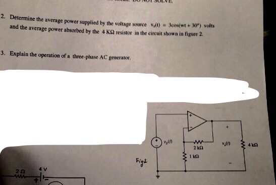 Solved Determine the avenge power supplied by the voltage | Chegg.com