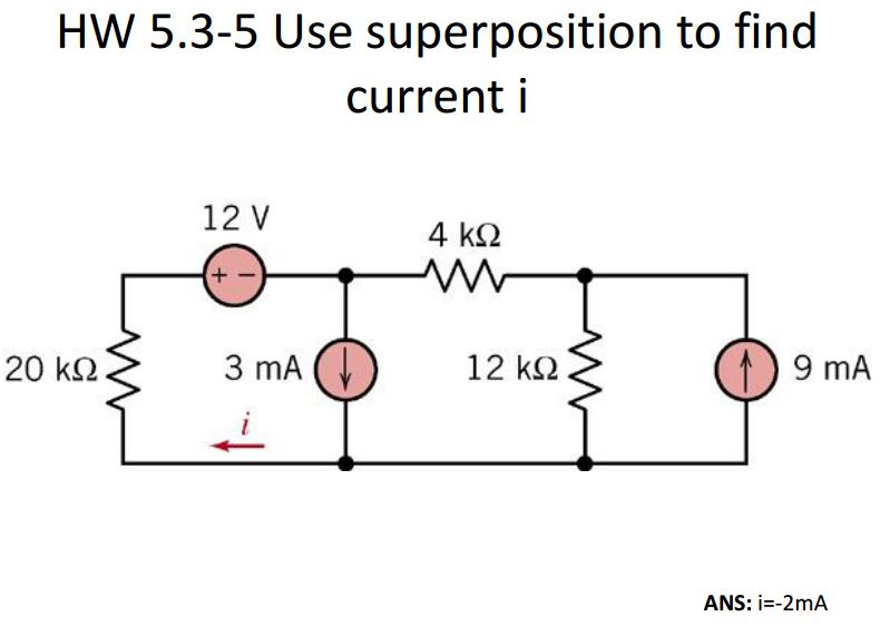Solved Use superposition to find current i | Chegg.com Solved Use superposition to find current i | Chegg.com