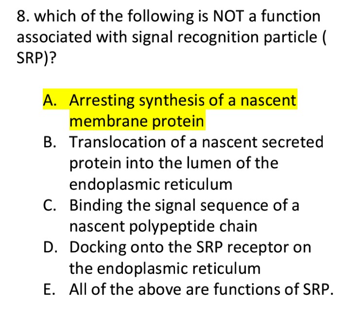 Solved Which of the following is NOT a function associated | Chegg.com