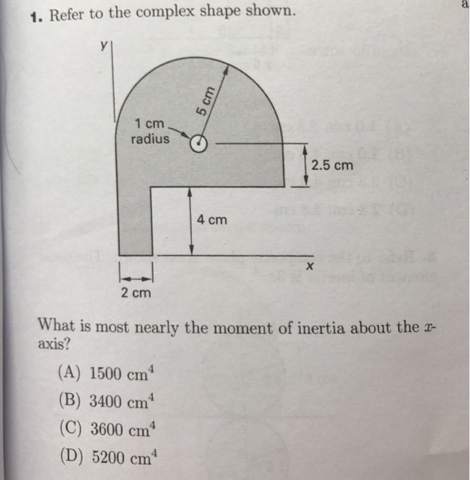 Solved Refer to the complex shape shown. What is most | Chegg.com