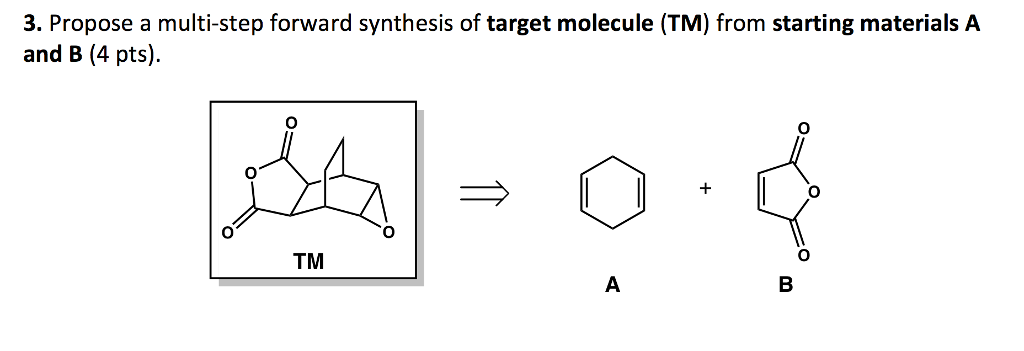 Solved 3. Propose a multi-step forward synthesis of target | Chegg.com