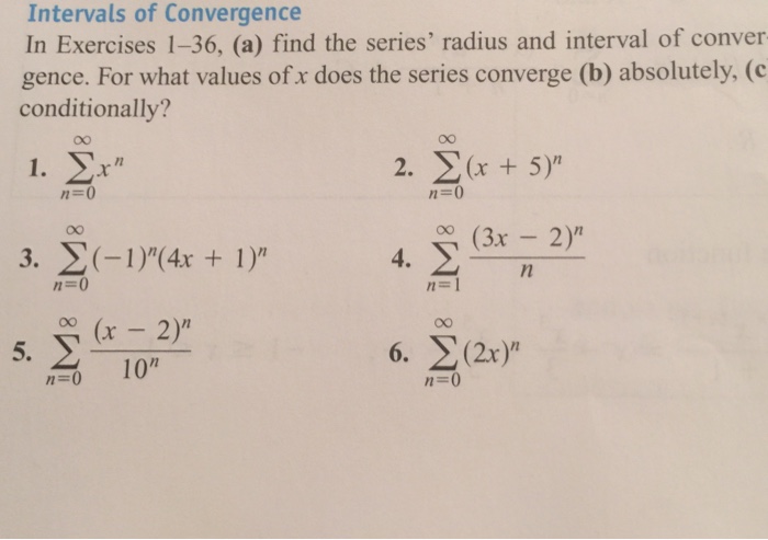 Solved Find The Series Radius And Interval Of Convergence