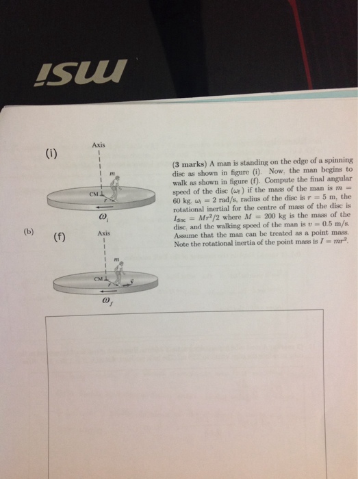 Solved A non-rotating and a rotating bicycle wheels are | Chegg.com