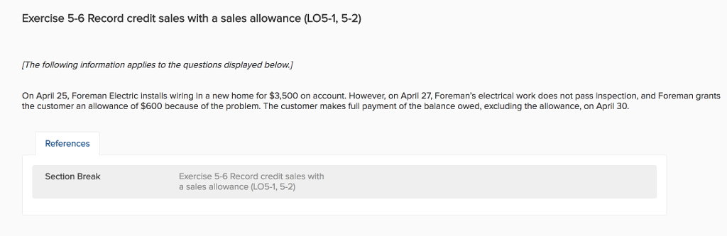 Solved Exercise 5-6 Record credit sales with a sales | Chegg.com