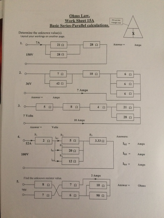 Solved Determine the unknown values(s). Layout your workings | Chegg.com