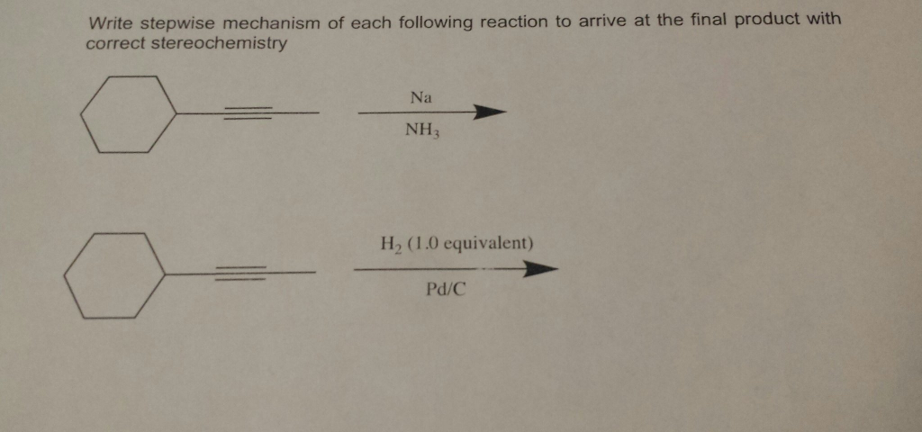 Solved Write stepwise mechanism of each following reaction | Chegg.com