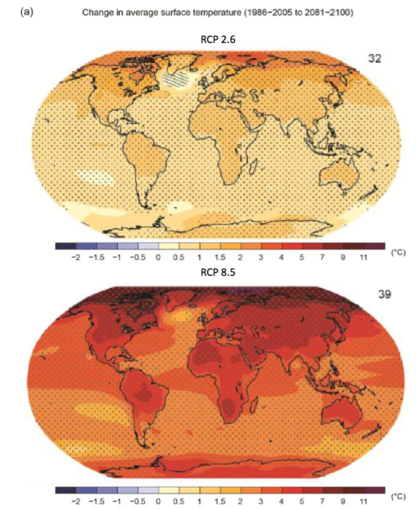 Solved 17. The figure below shows the IPCC 5th Assessment | Chegg.com