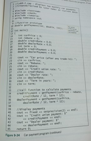 Solved this exercise, you will modify the car payment | Chegg.com