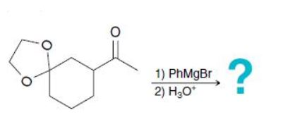 Solved 1) PhMgBr, 2) H3 2 | Chegg.com