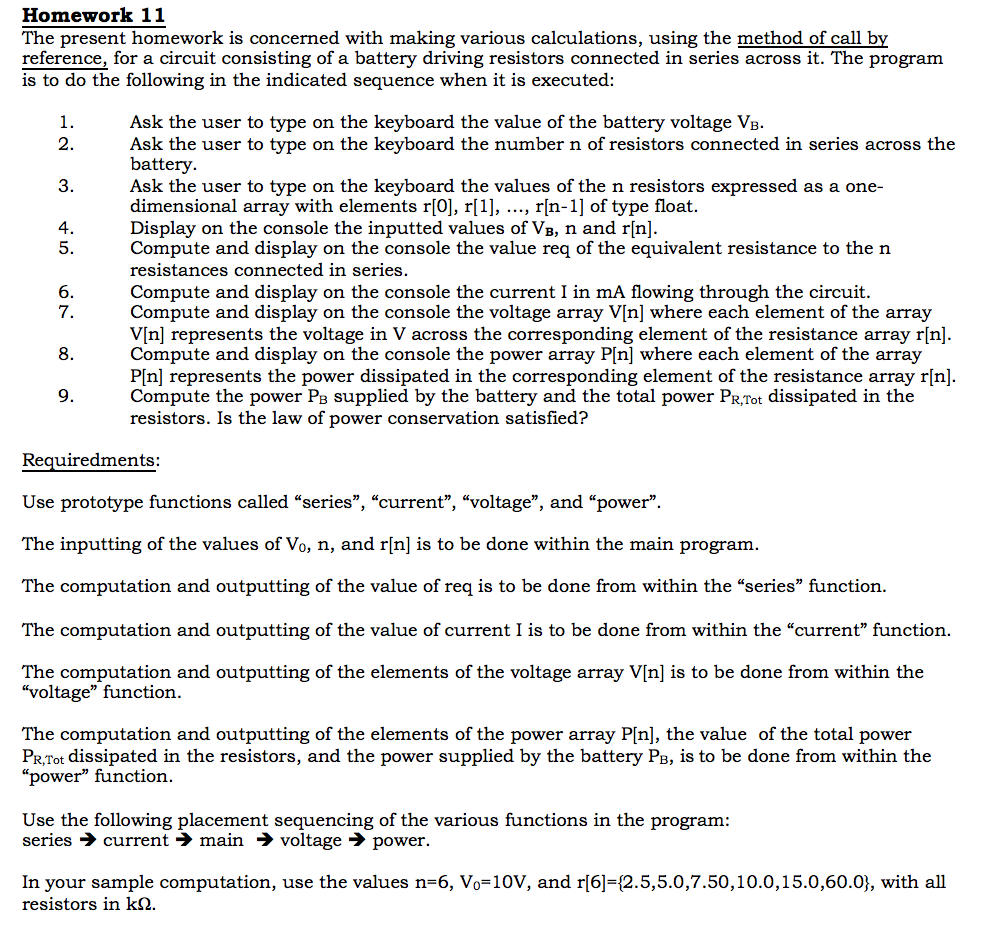 Solved The present homework is concerned with making various | Chegg.com