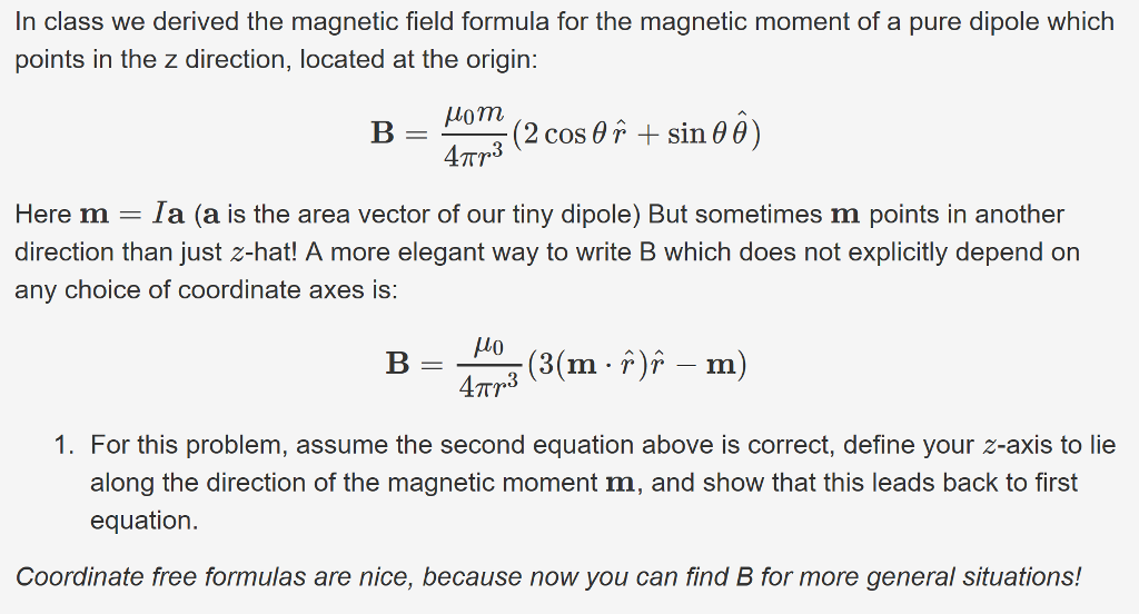 Magnetic Field Formula