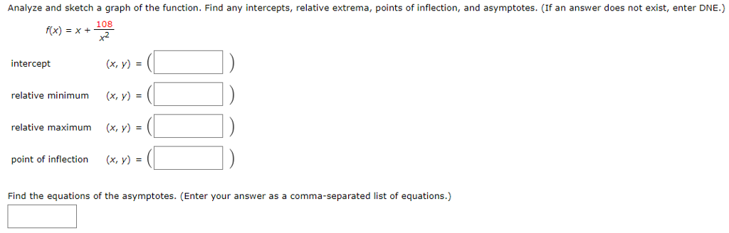 Solved Analyze and sketch a graph of the function. Find any | Chegg.com
