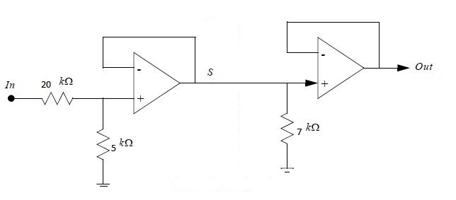 Solved for the attached op amp buffer determine the gain, | Chegg.com
