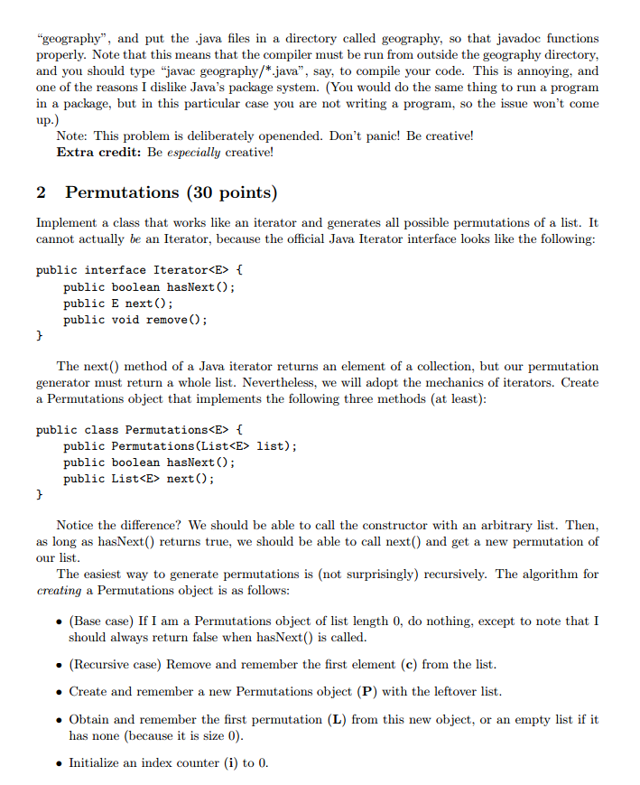 Solved 1 Class Design (20 points) Design a class hierarchy | Chegg.com