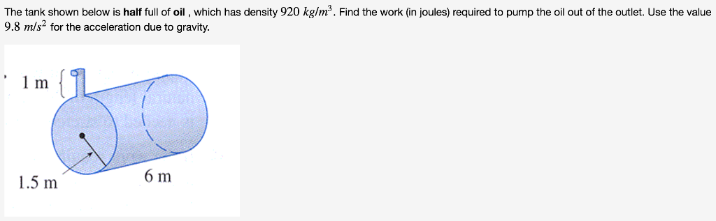 The Diagram Shows A Partly Filled Oil Tank The Diagram Shows