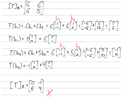 Solved I can't find [T]E. A detailed solution on how to | Chegg.com