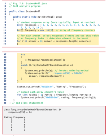 Solved (Student Poll) Figure 7.8 contains an array of survey | Chegg.com