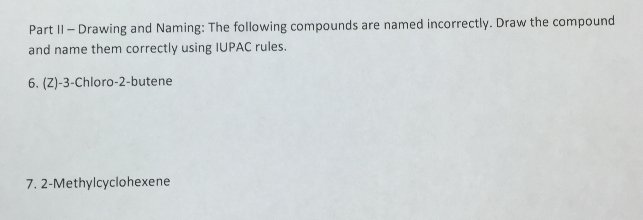Solved The following compounds are named incorrectly. Draw | Chegg.com