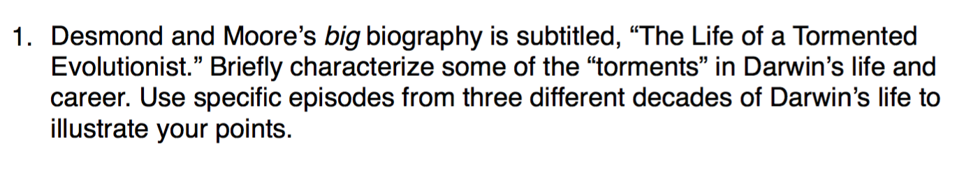 Solved Desmond and Moore's big biography is subtitled, "The | Chegg.com